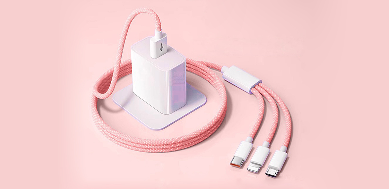 Braided 3-in-1 Data Cable | Multi-Device PD Fast Charging