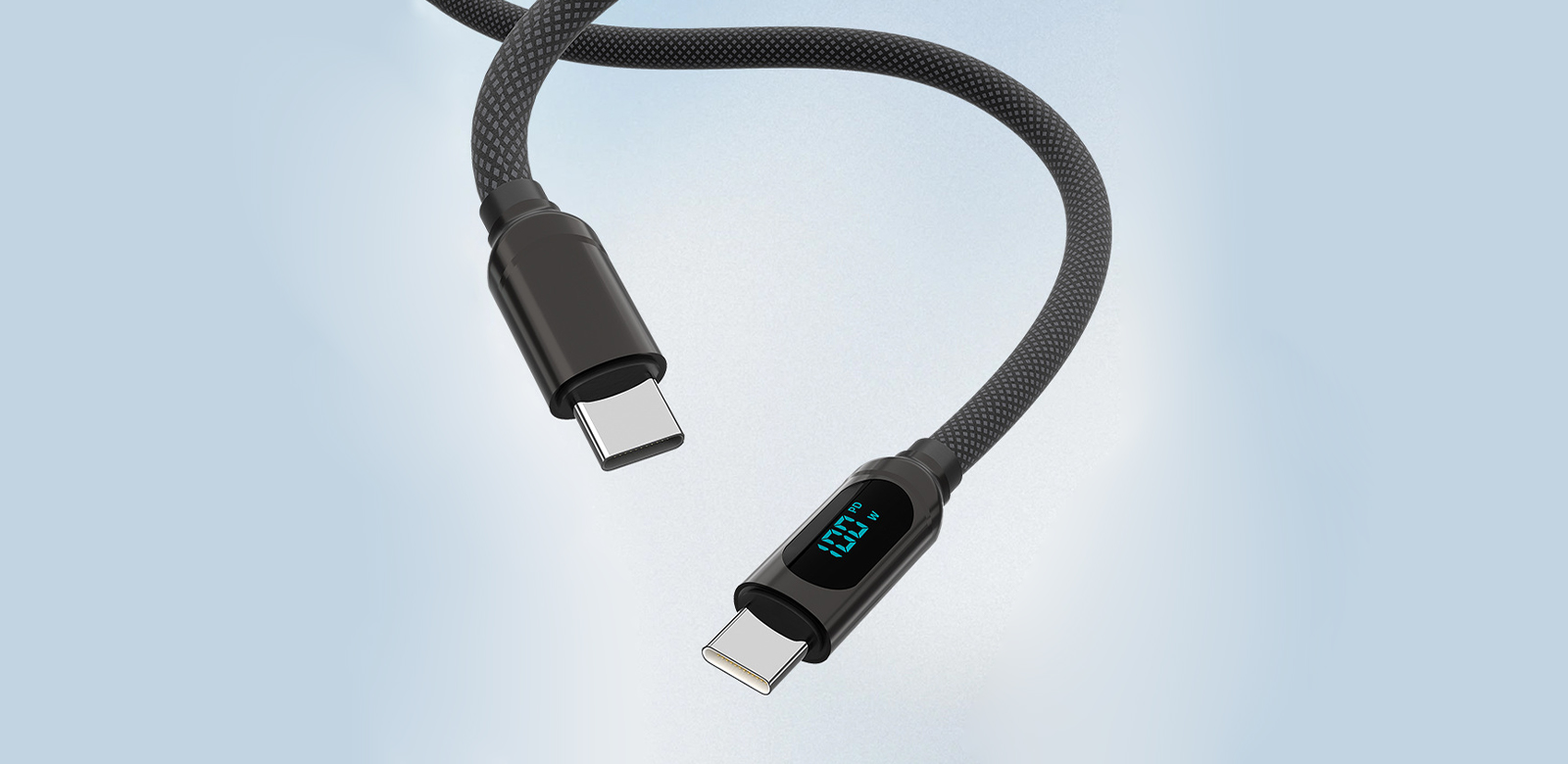 Digital Display Fast Charging Cable | 100W PD USB-C Charger | Smart ...